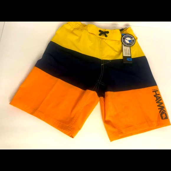 Tony Hawk | Swim | Tony Hawk Nwt Boys S8 Swim Trunks Shorts Lined ...